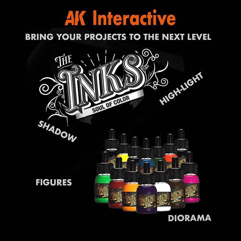 AK Interactive 3rd Gen The INKS – Maple Airbrush Supplies