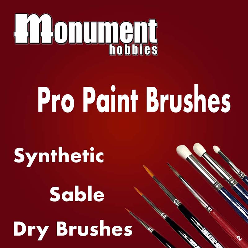 Monument Hobbies Precision aint Brushes