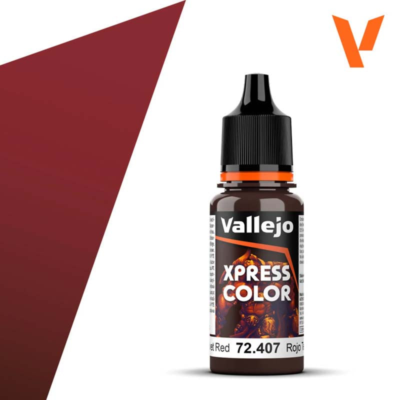 Vallejo Velvet Red Vallejo Xpress Color – Maple Airbrush Supplies