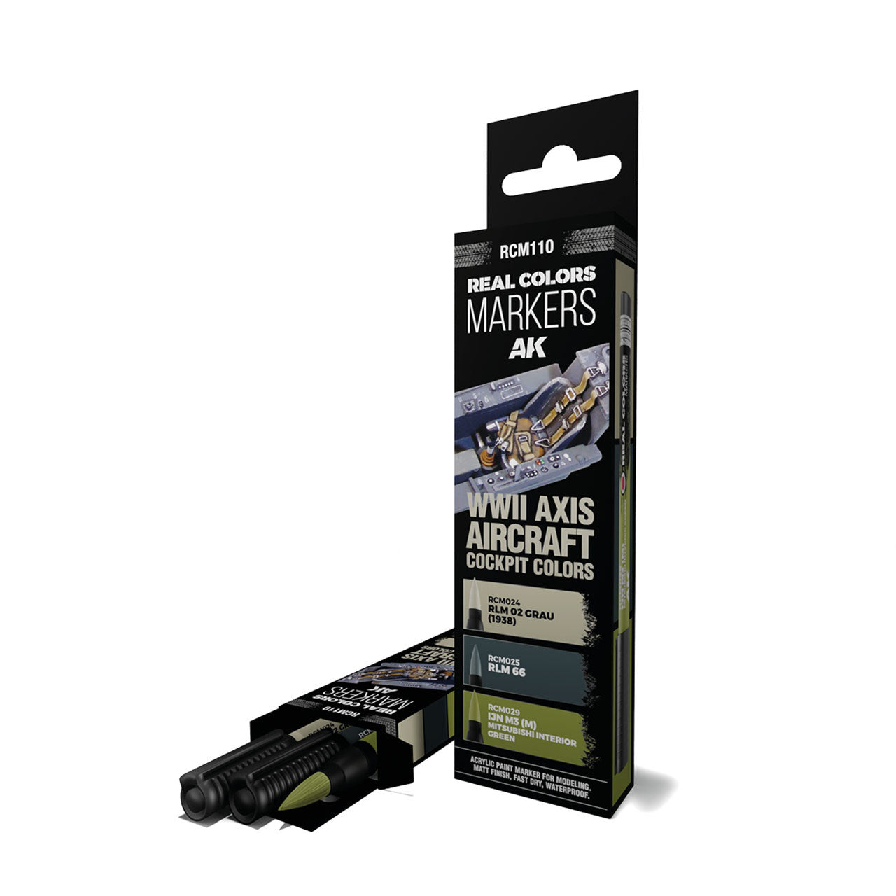 AK Real Colors Marker Axis Aircraft Cockpit Set