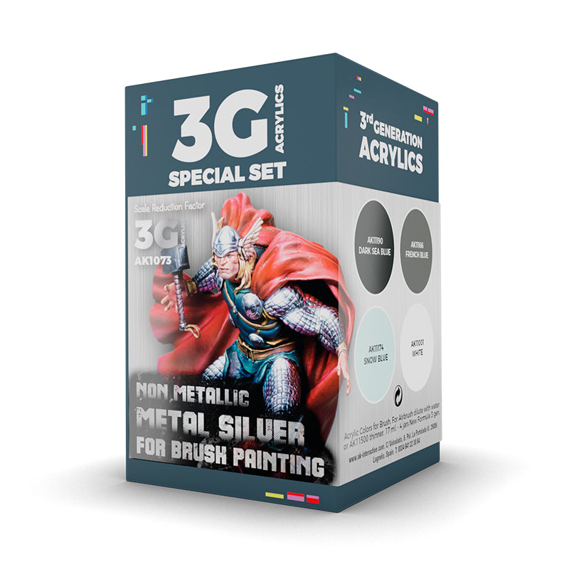AK 3rd Gen Non Metallic [NMM] Silver Effects paint set
