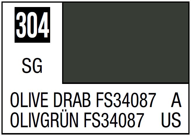 Mr Hobby Mr Color 304 Olive Drab FS34087 – Maple Airbrush Supplies
