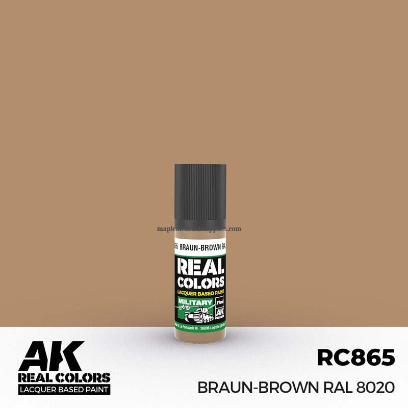 AK Interactive Real Colors Braun-Brown RAL 8020 – Maple Airbrush Supplies