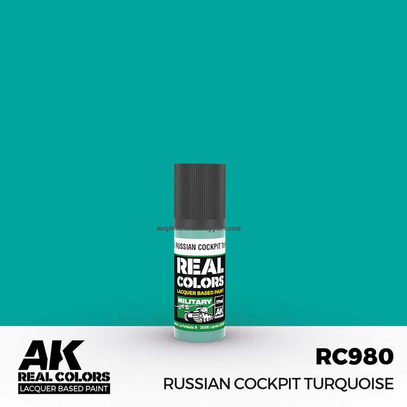 AK Interactive Real Colors Russian Cockpit Torquoise – Maple Airbrush ...