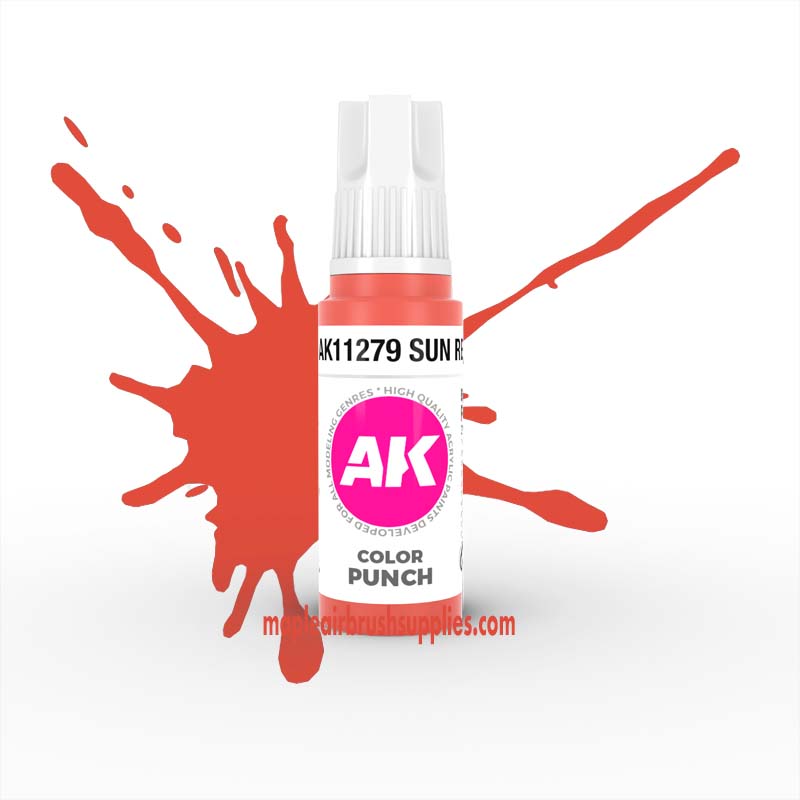 AK 3rd Gen Color Punch Sun Red – Maple Airbrush Supplies
