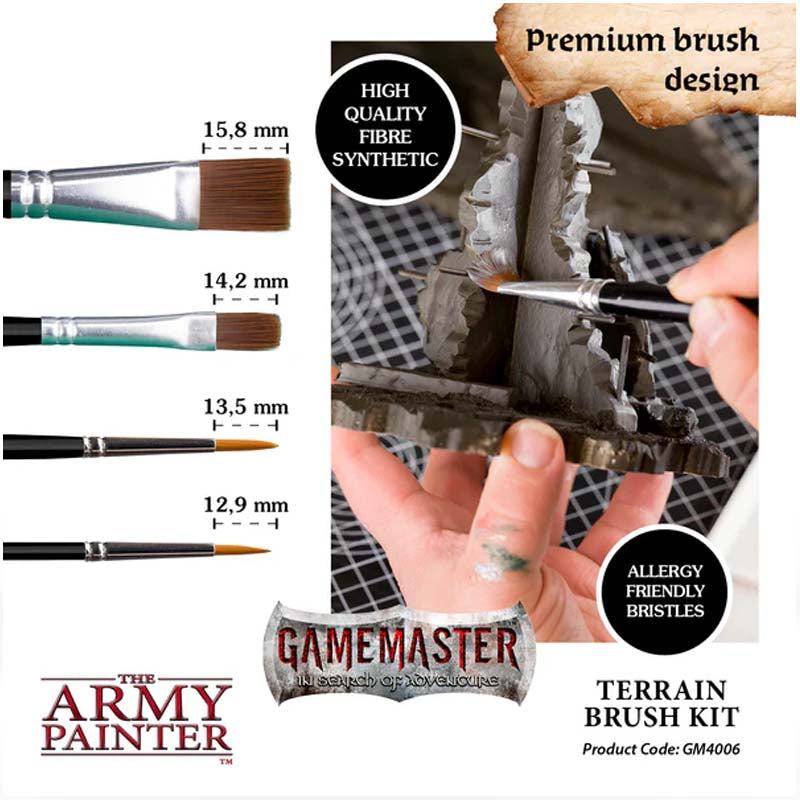 GAMEMASTER Terrain Brush Kit 4 Brushes