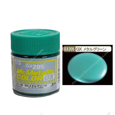 Mr Color Mr Metallic GX205 Metallic Green – Maple Airbrush Supplies