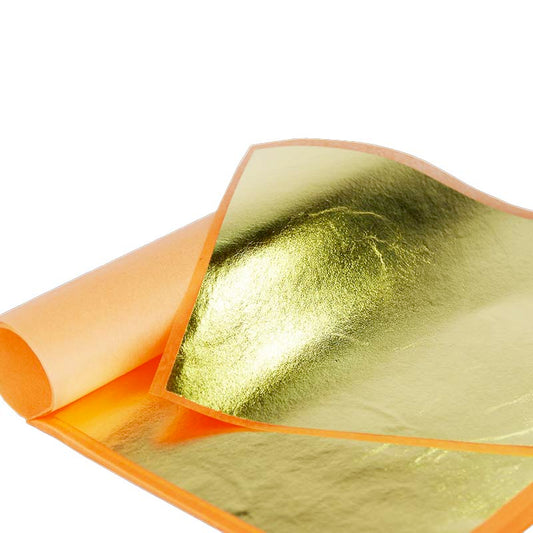 Imitation Gold Leaf 25sheets per booklet – Maple Airbrush Supplies