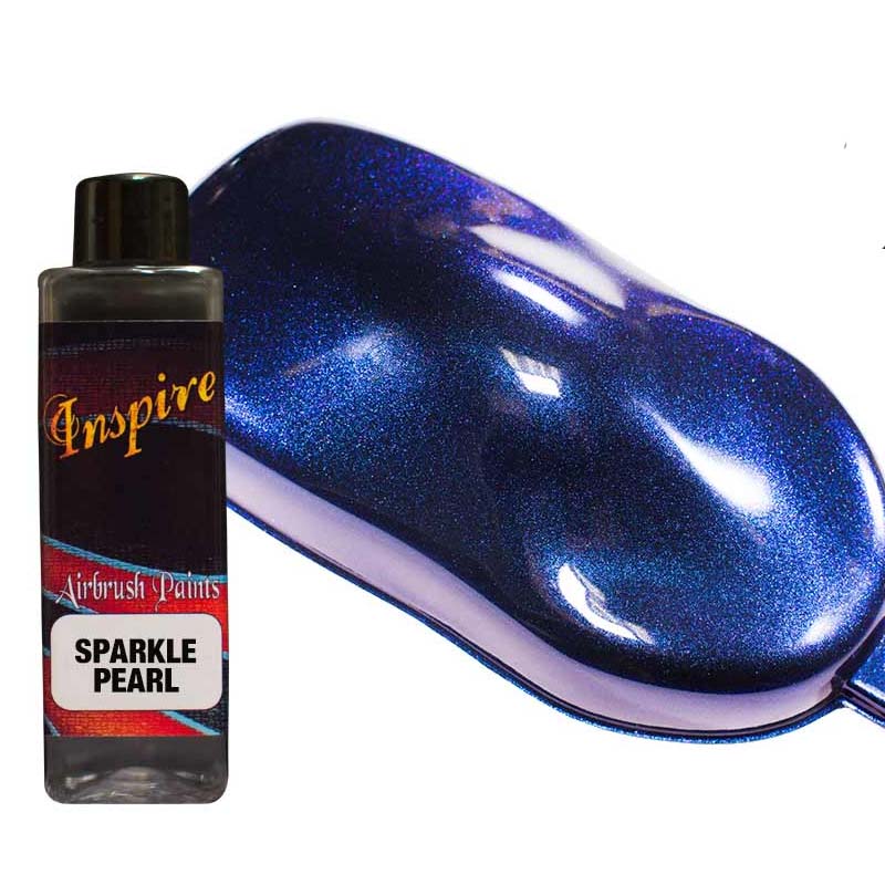 Inspire Solvent Airbrush Paint Sparkle Pearl Blue