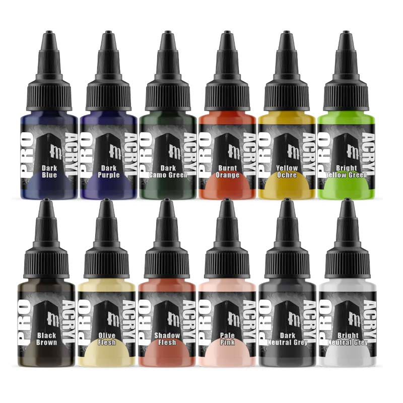 Monument Pro Acryl Hobby Paint Range