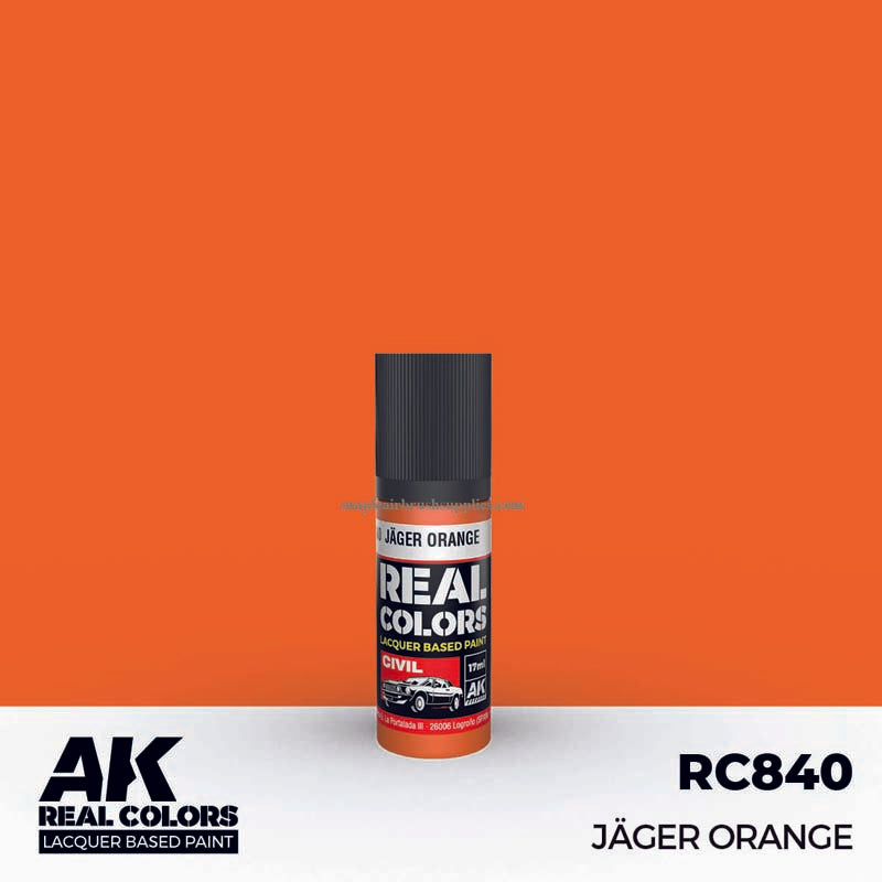 AK Interactive Real Colors Jager Orange – Maple Airbrush Supplies
