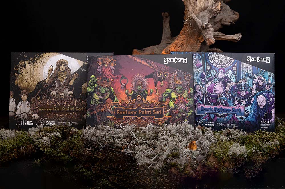 VALLEJO SQUIDMAR Dark Future Paint Set including Exclusive Miniature