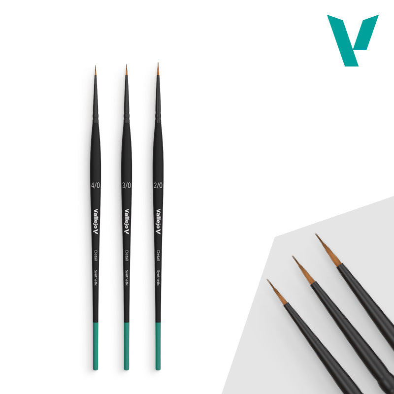 VALLEJO Paint Brush Definition Set Synthetic – Maple Airbrush Supplies