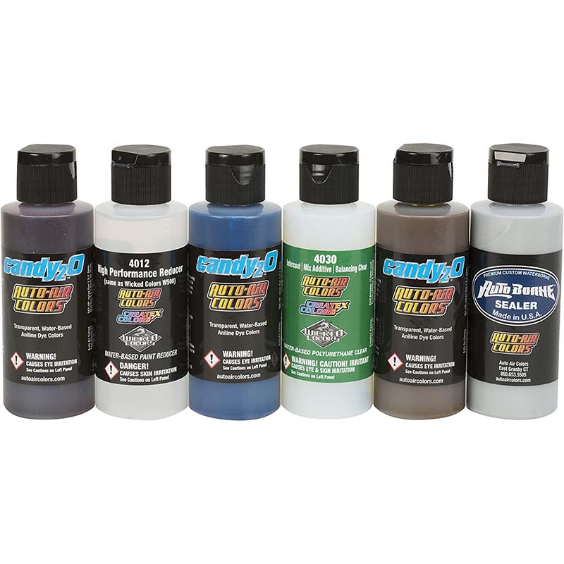 Createx Colors Airbrush Paint Candy 2o Hobby Set