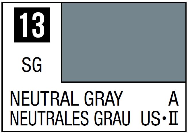Mr Hobby Mr Color 13 Neutral Gray – Maple Airbrush Supplies