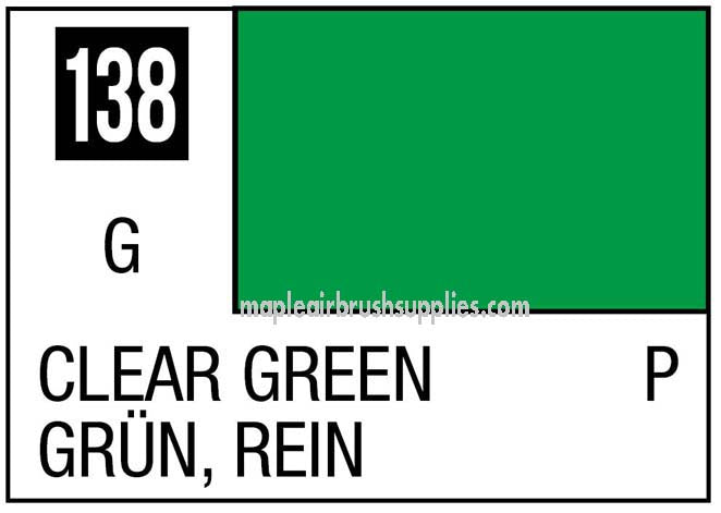 Mr Hobby Mr Color 138 Clear Green – Maple Airbrush Supplies