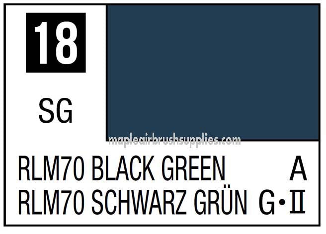 Mr Color RLM70 Black Green Hobby Paint