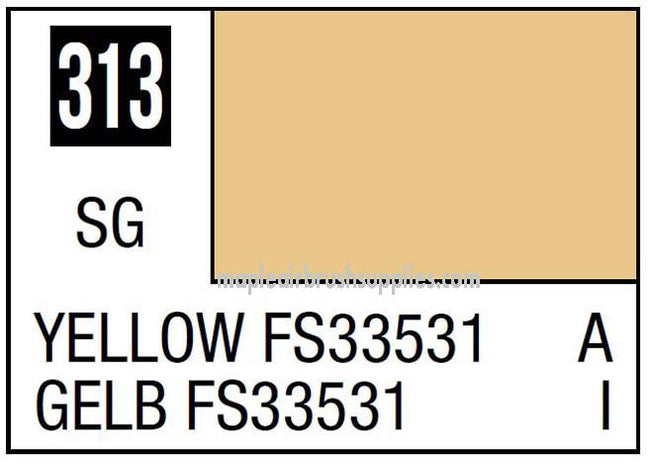 Mr Hobby Mr. Color 313 Yellow FS33531 - 10ml — Maple Airbrush Supplies