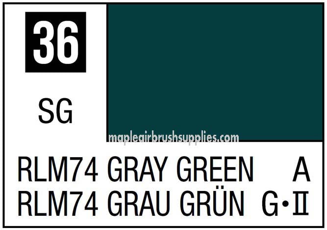 Mr Hobby Mr Color 36 RLM74 Gray Green – Maple Airbrush Supplies