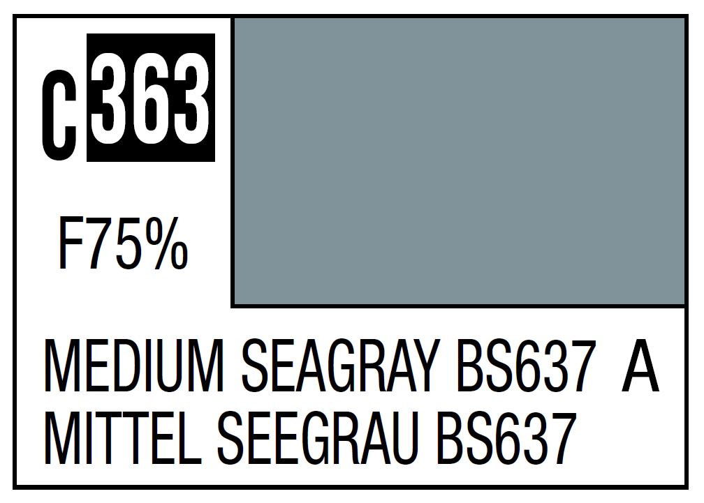 Mr Hobby Mr. Color 363 Medium Seagray BS637 - 10ml — Maple Airbrush ...