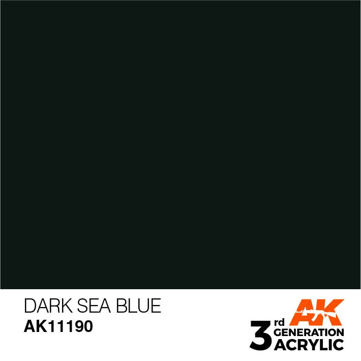AK Interactive 3rd Gen Paint Dark Sea Blue – Maple Airbrush Supplies