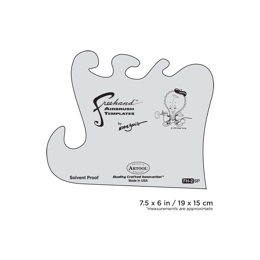 Airbrush Stencil Essential Seven Template #2